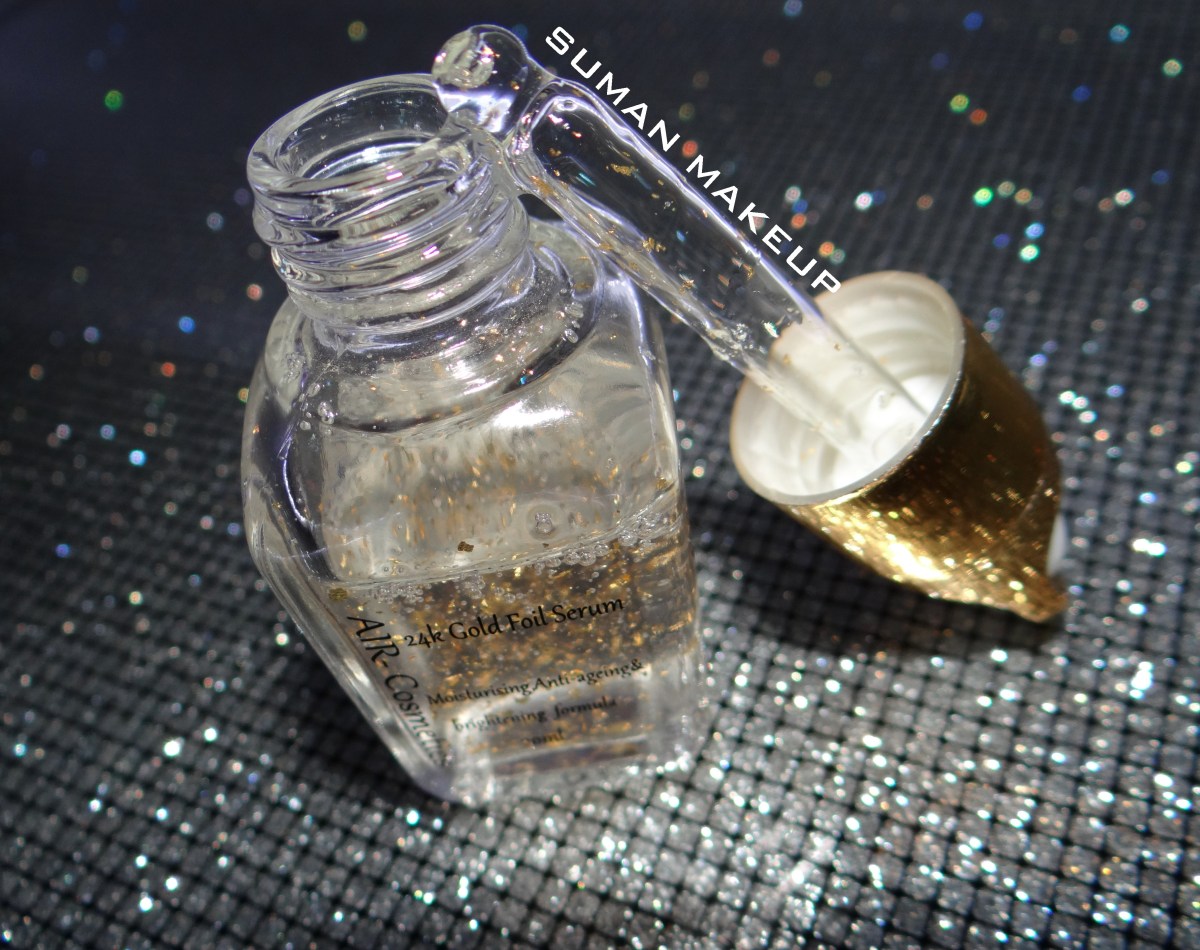 24k Gold Foil Serum Review – AIR Cosmetics – Suman Makeup